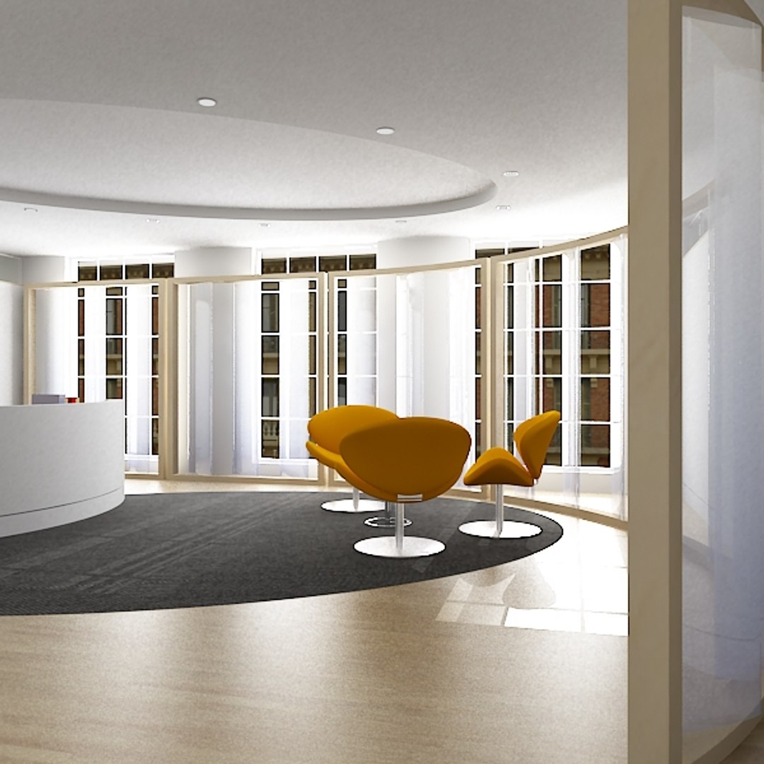 Office Reception 3d 3ds