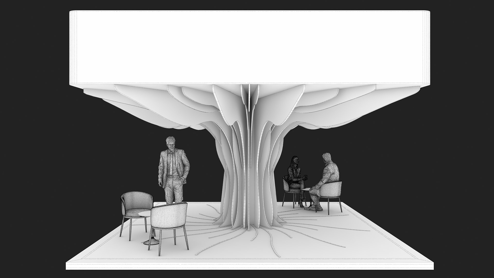 3D Technology Tree Booth - TurboSquid 2418695