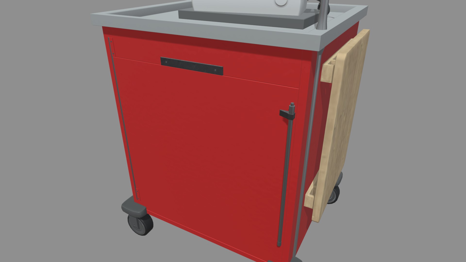 3D Emergency Cart With Defibrillator - TurboSquid 2418670