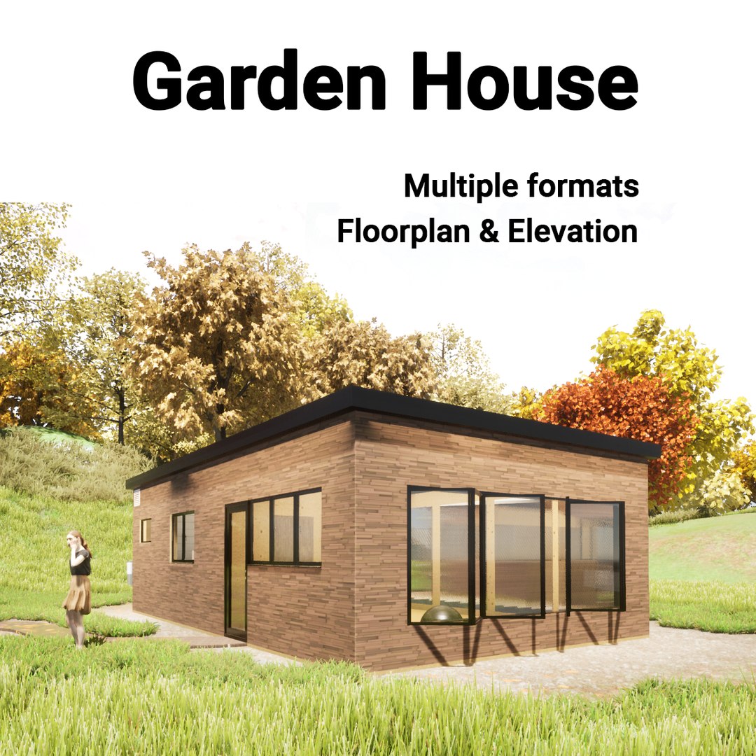 Garden House 3D Model - TurboSquid 1742715