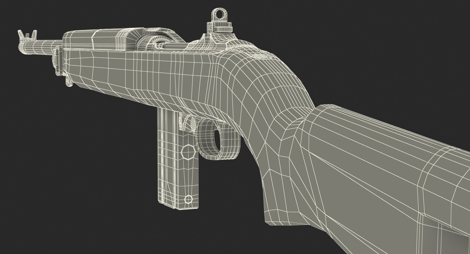 3d model american m1 carbine