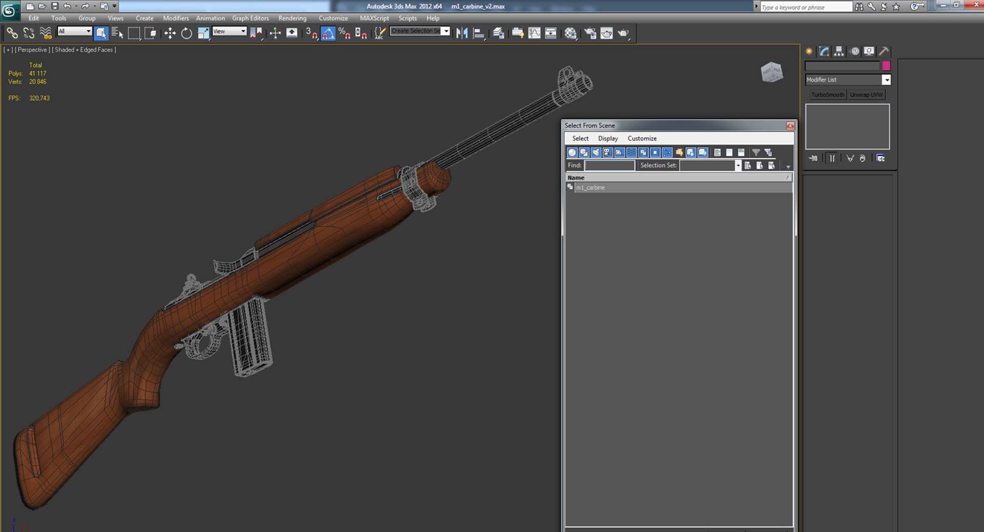 3d model american m1 carbine