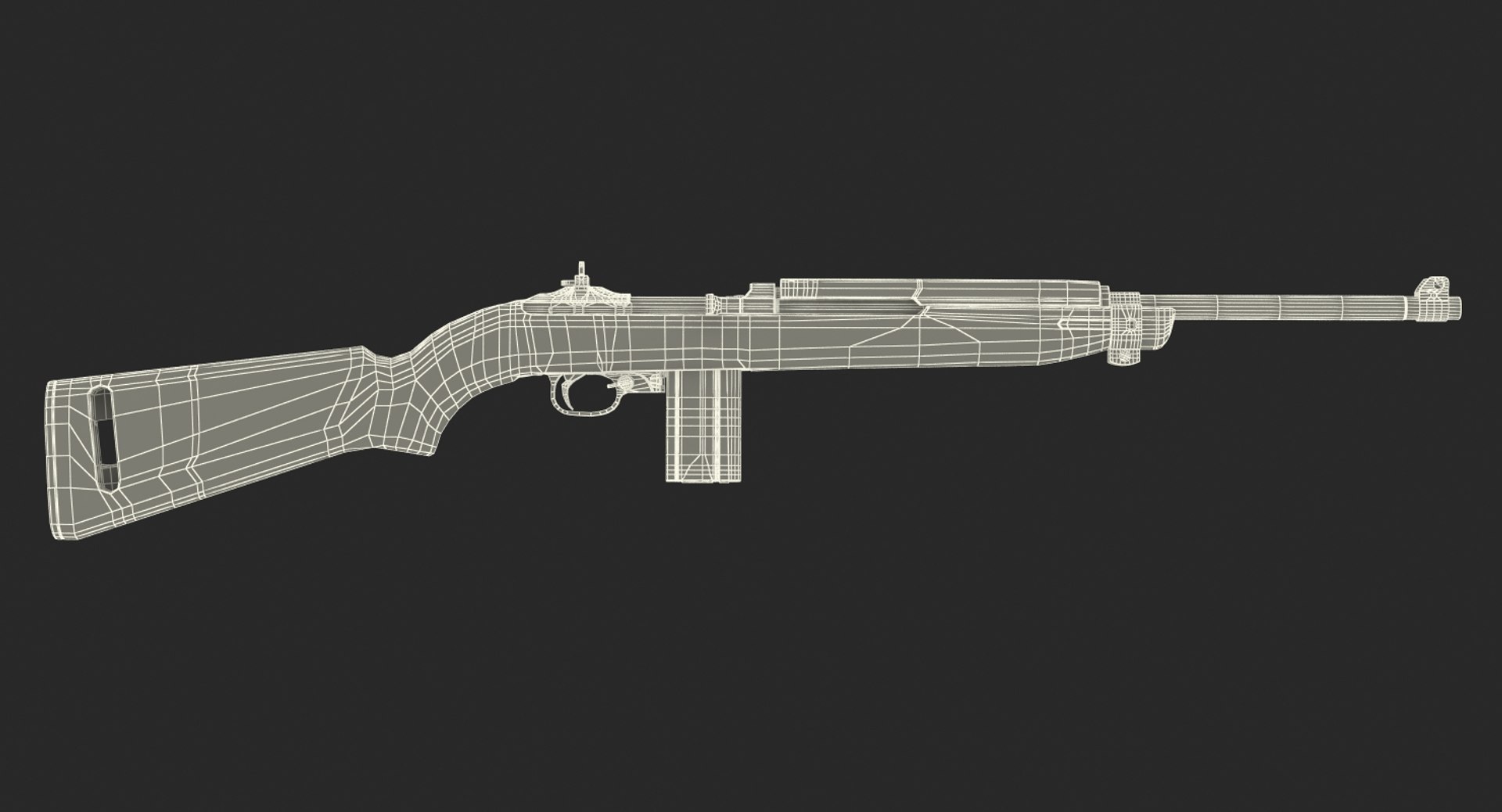 3d model american m1 carbine