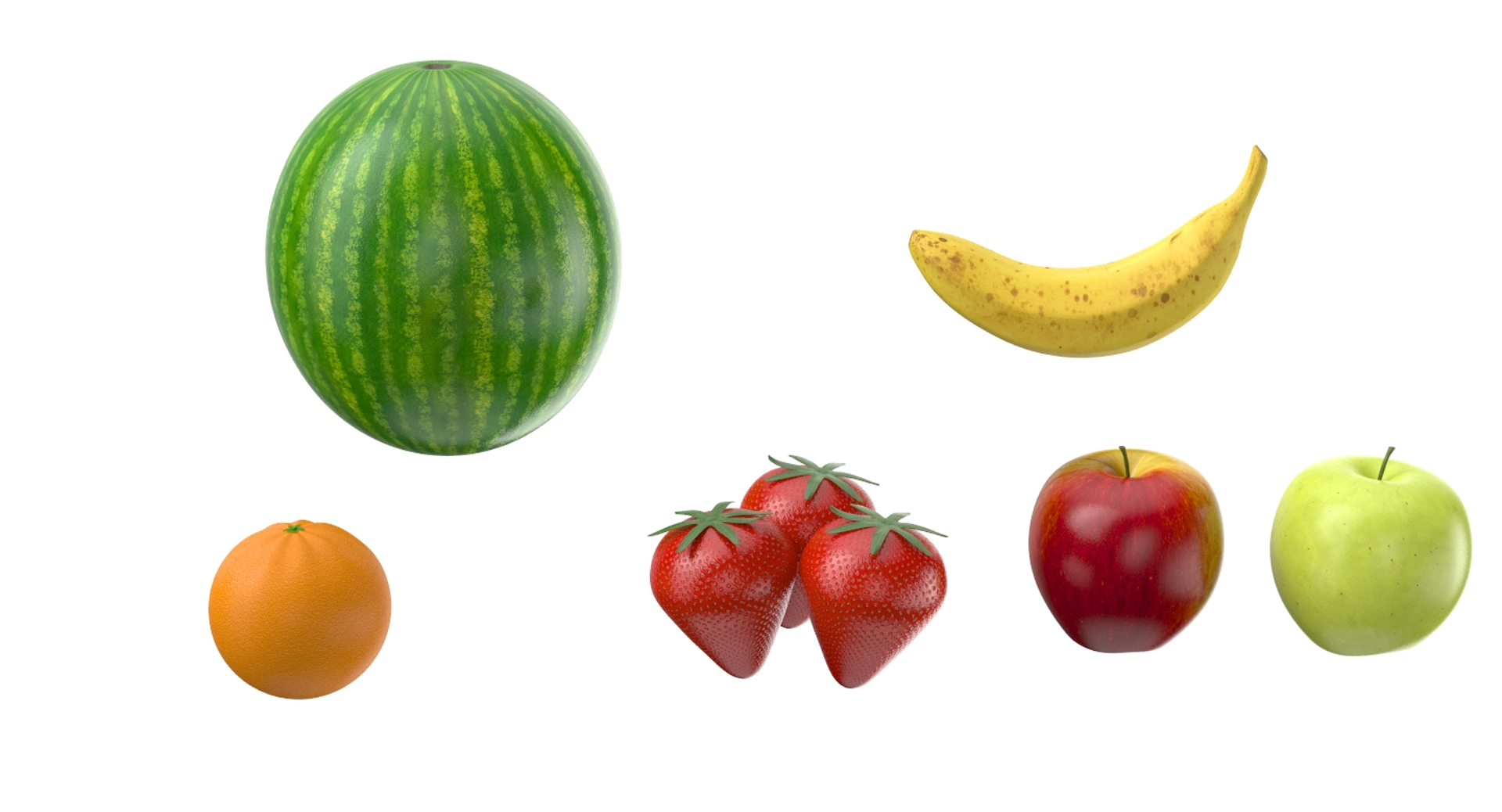3D Real Fruit Display Model - TurboSquid 1328319