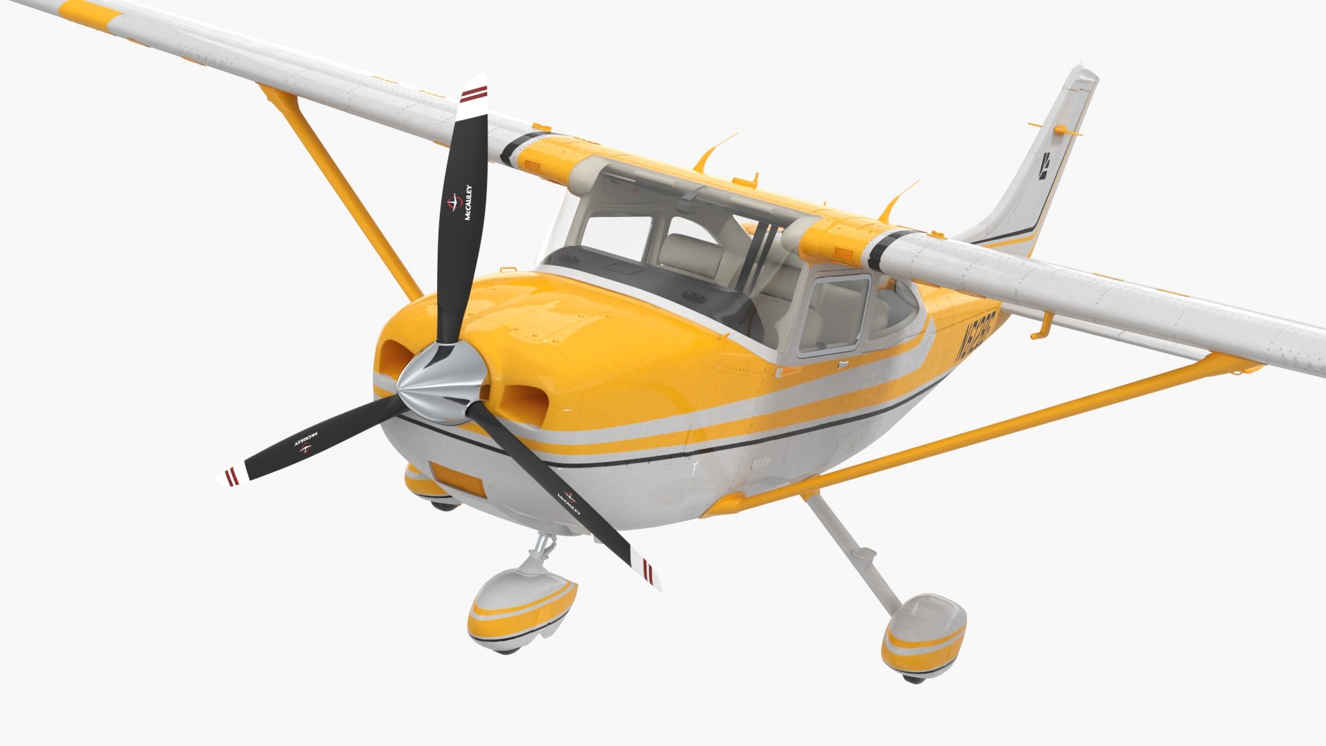 3D Model Cessna 182 Skyhawk Light Airplane - TurboSquid 2370133