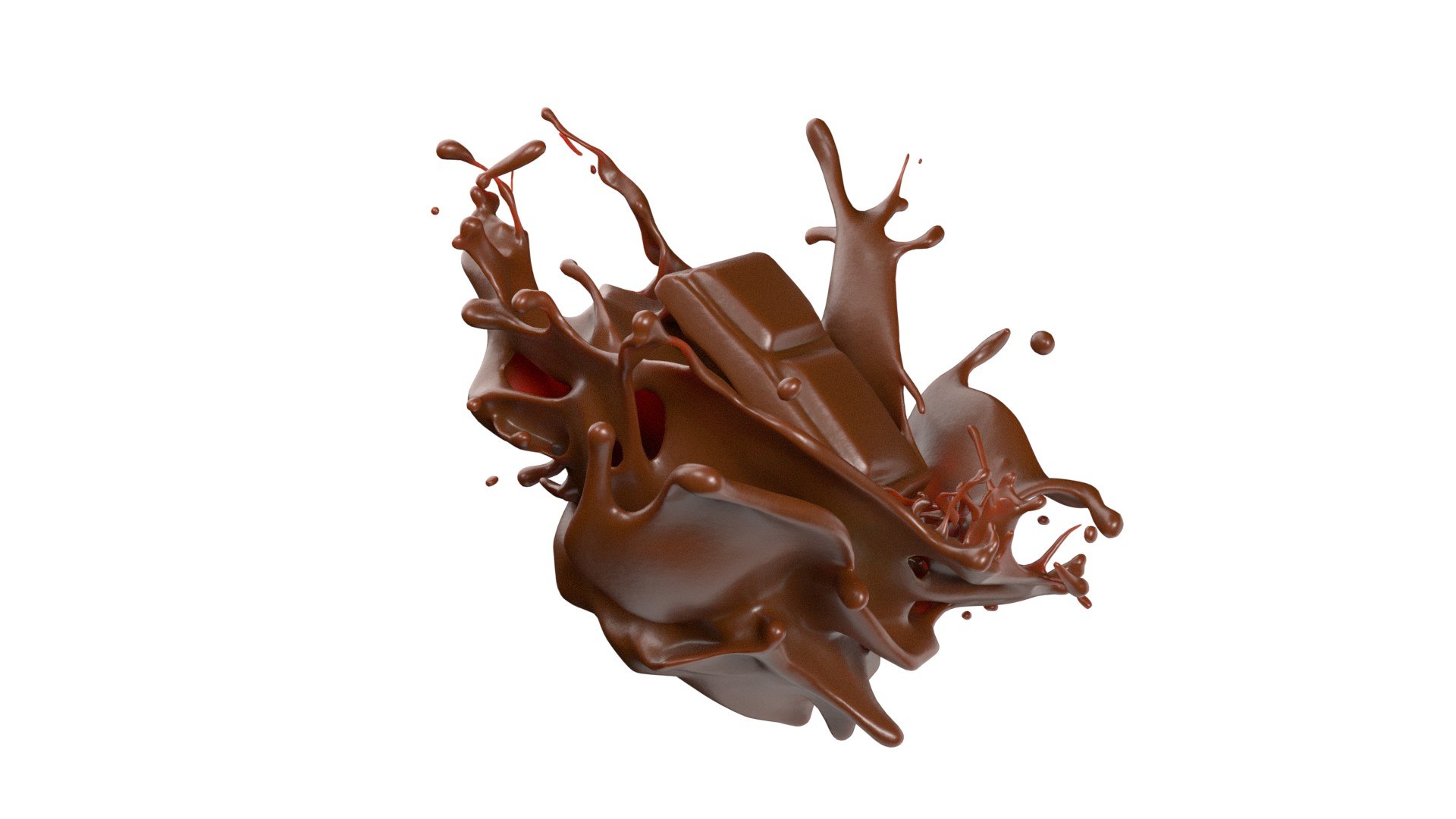 3D Chocolate Splash V1 - TurboSquid 2370669
