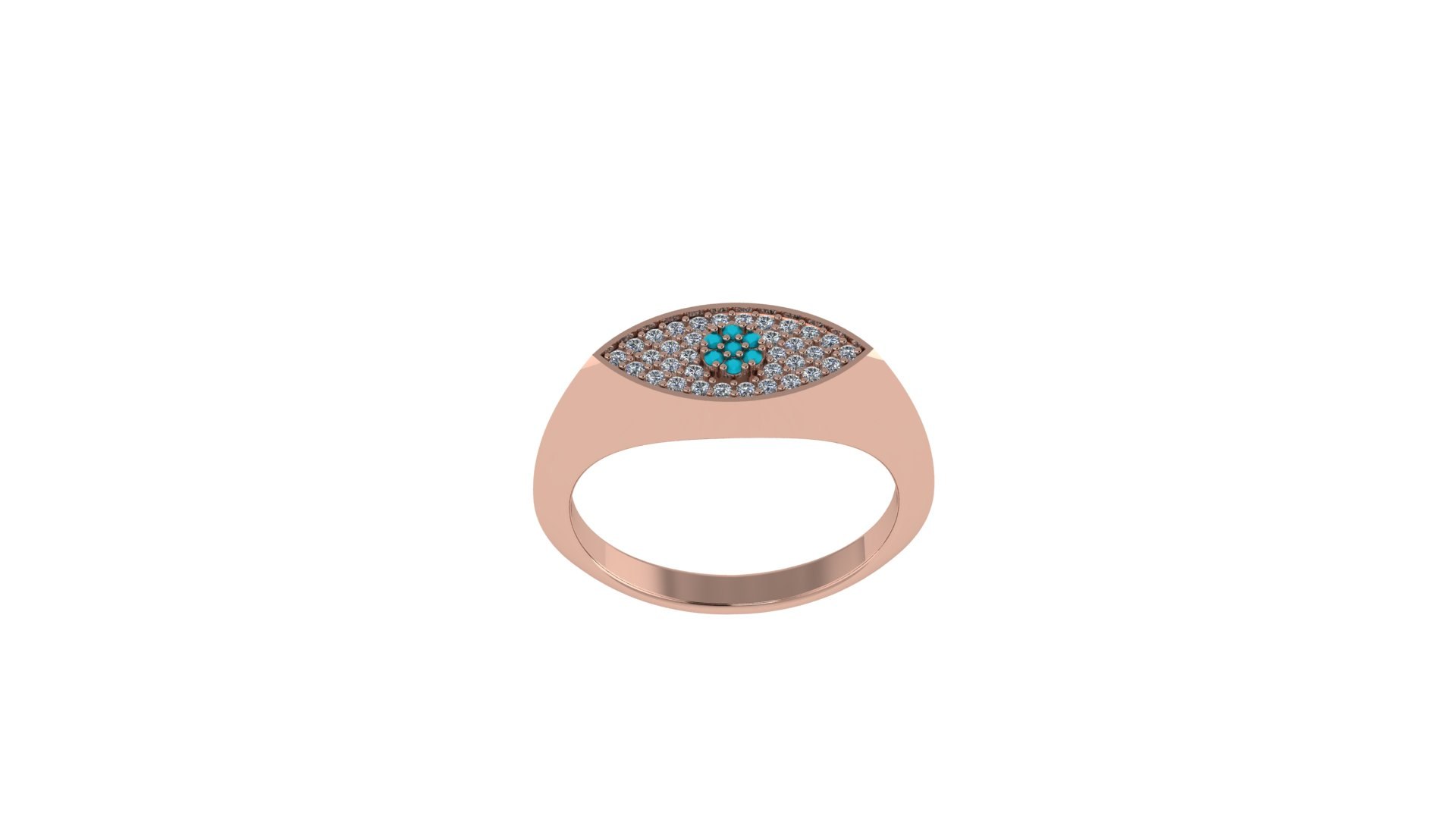 3d Model Of Evil Eye Ring 3D Model - TurboSquid 2276399