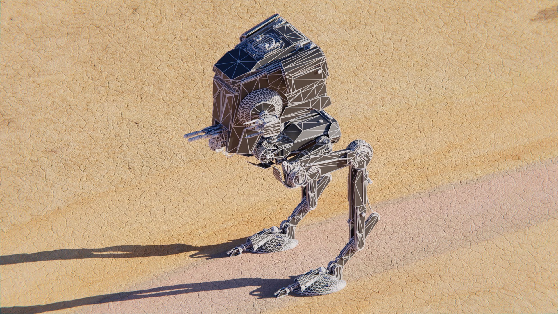 Star Wars First Order AT-ST 3D Model - TurboSquid 2325861