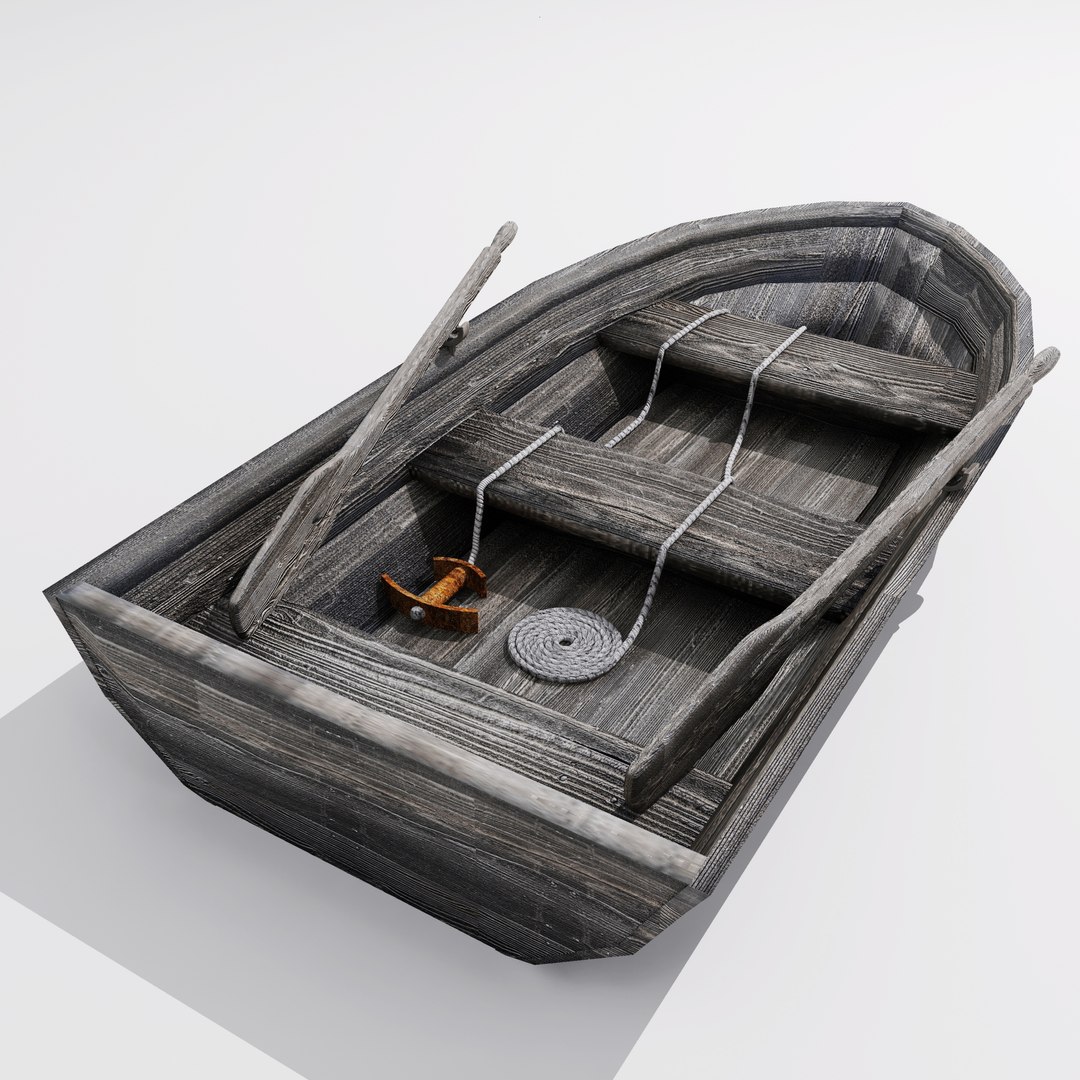 Row Boat 3d Model
