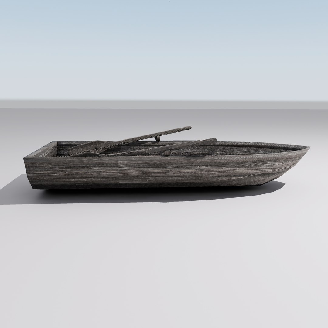 Row Boat 3d Model