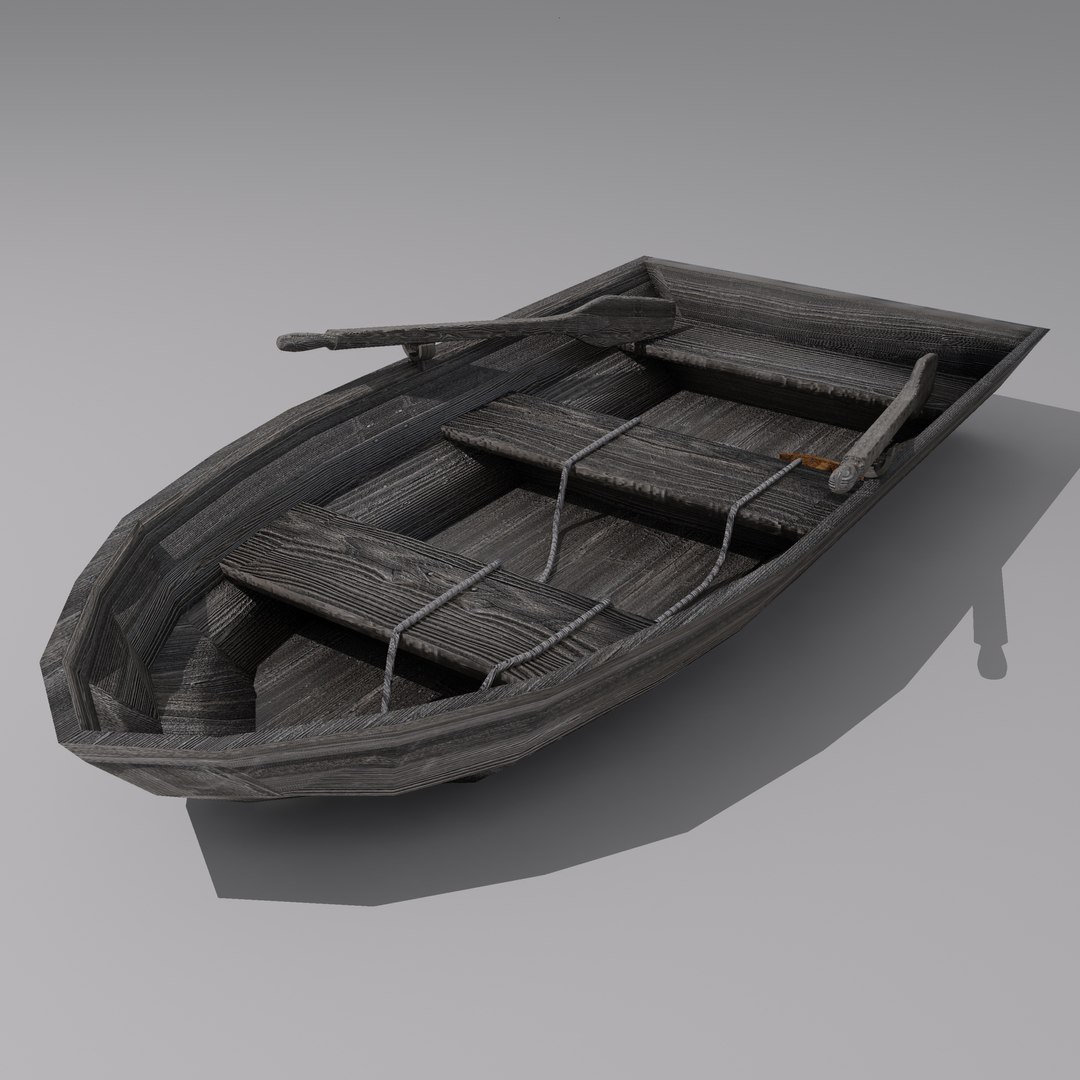 Row Boat 3d Model