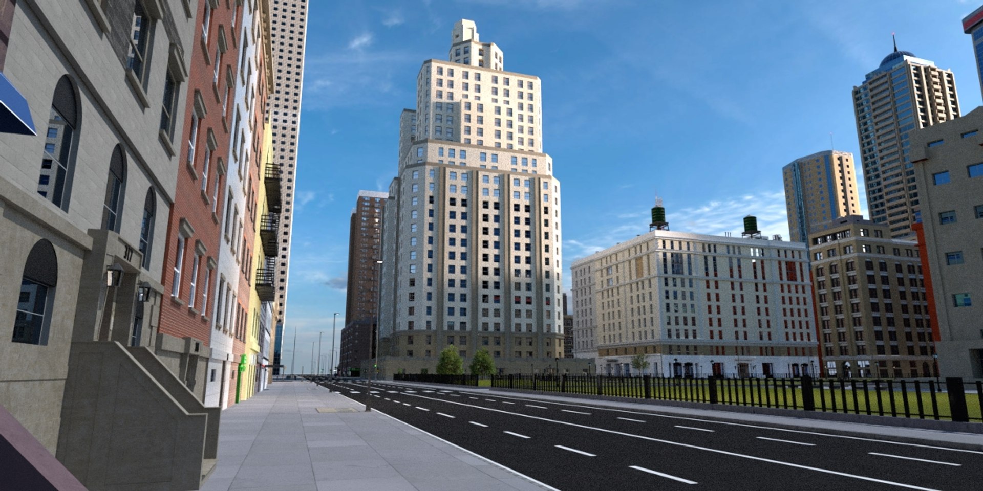 Architecture City Cityscape 3D Model - TurboSquid 1670957