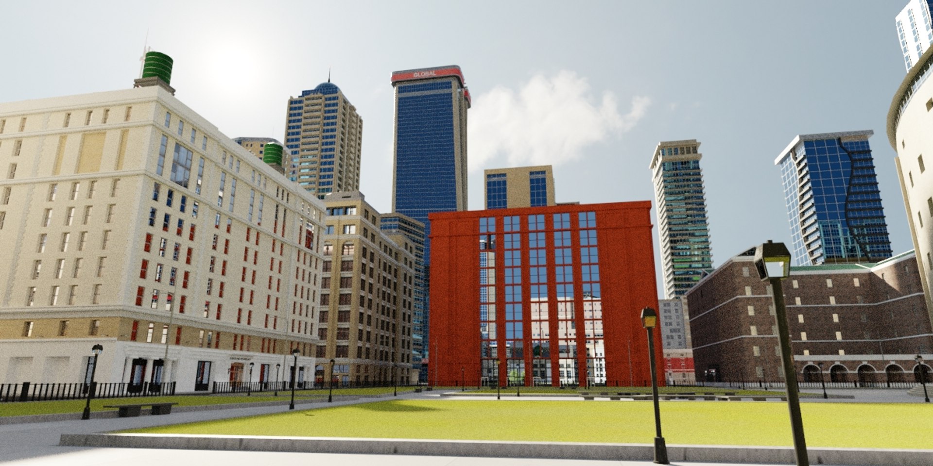 Architecture City Cityscape 3D Model - TurboSquid 1670957