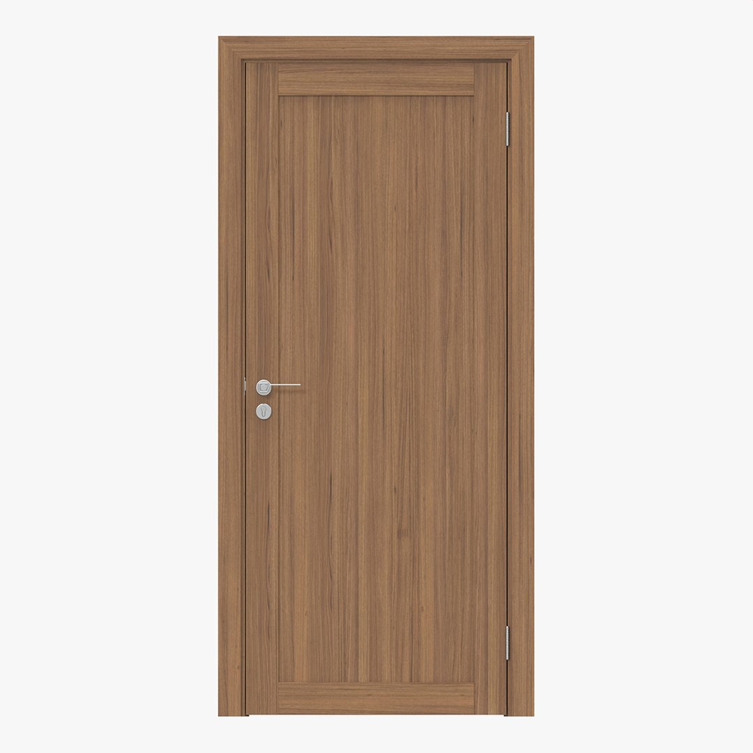 3D Modern Wooden Interior Door with Furniture 013 model - TurboSquid ...