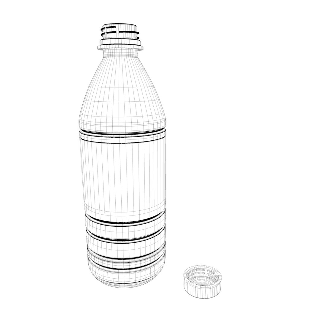 3d Model Bottle Dasani Water