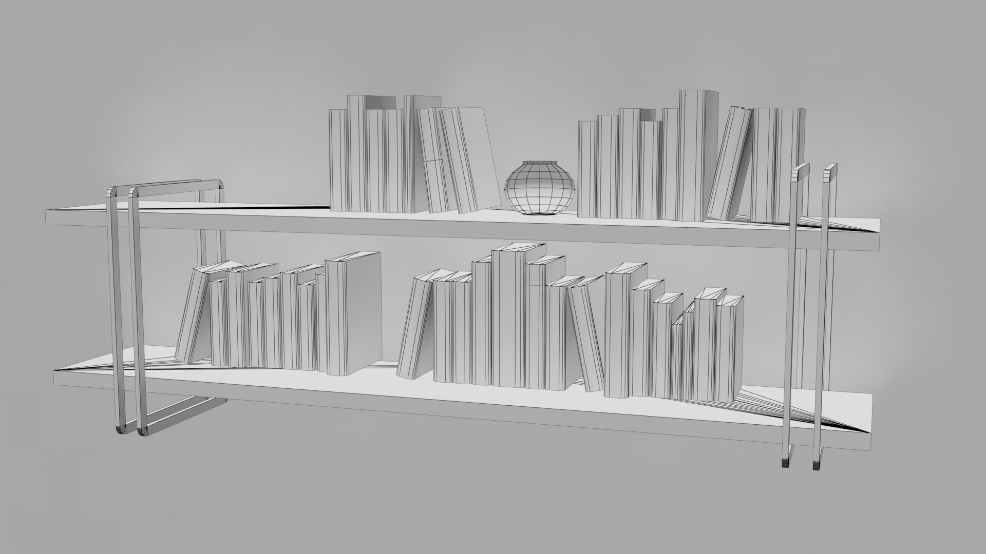 3D Bookshelves - TurboSquid 1774949