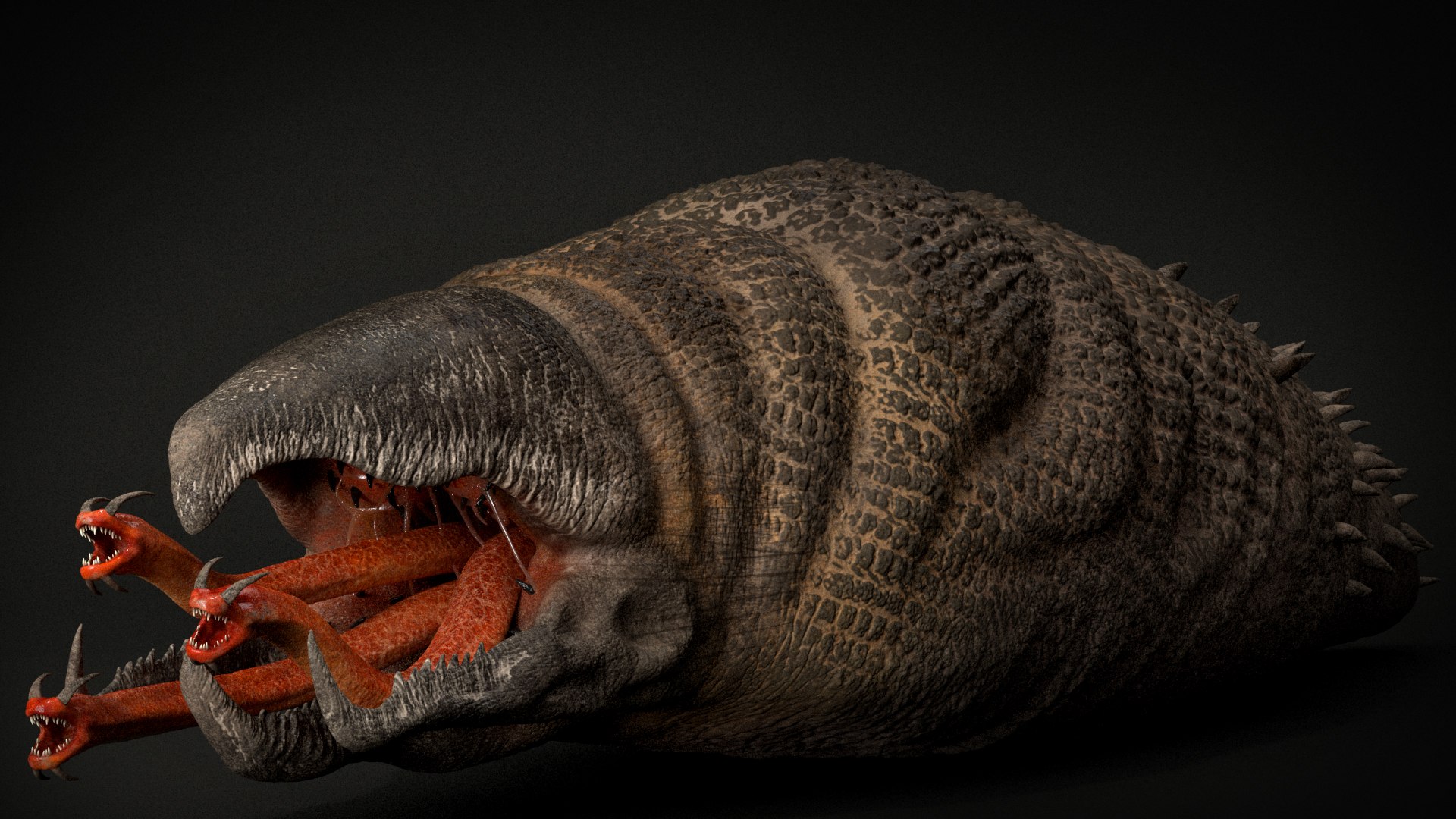 Tremors Graboid Worm Monster 3D Model - TurboSquid 2288029