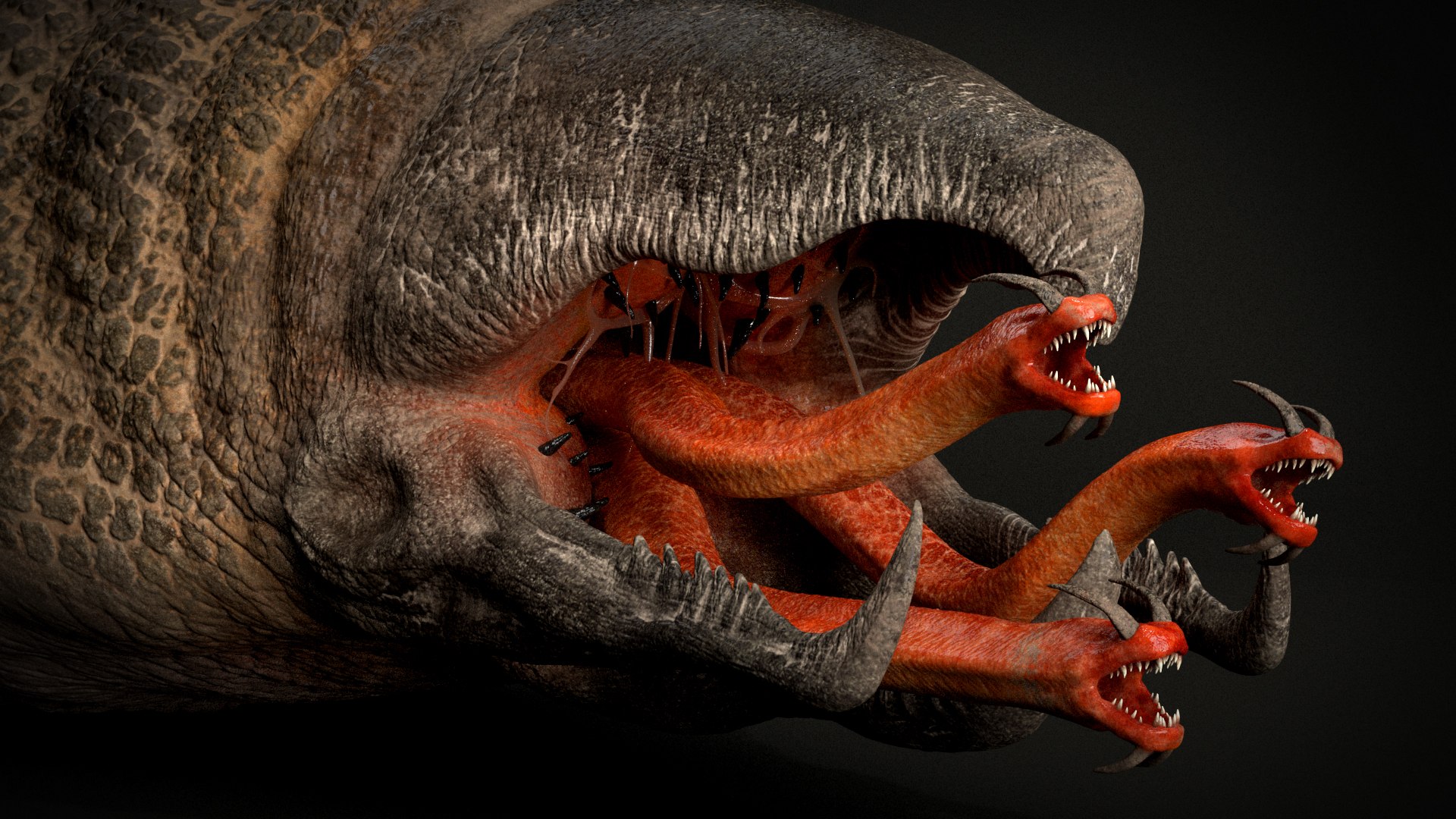 Tremors Graboid Worm Monster 3D Model - TurboSquid 2288029
