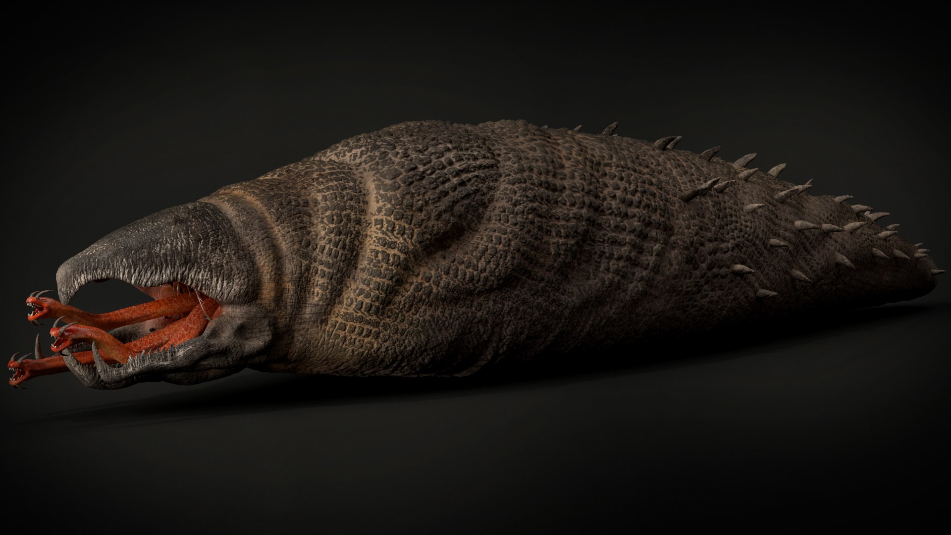 Tremors Graboid Worm Monster 3D Model - TurboSquid 2288029