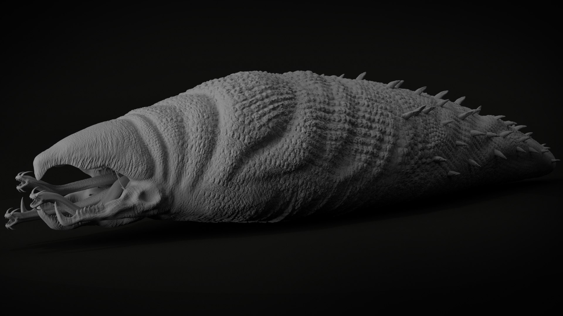 Tremors Graboid Worm Monster 3D Model - TurboSquid 2288029