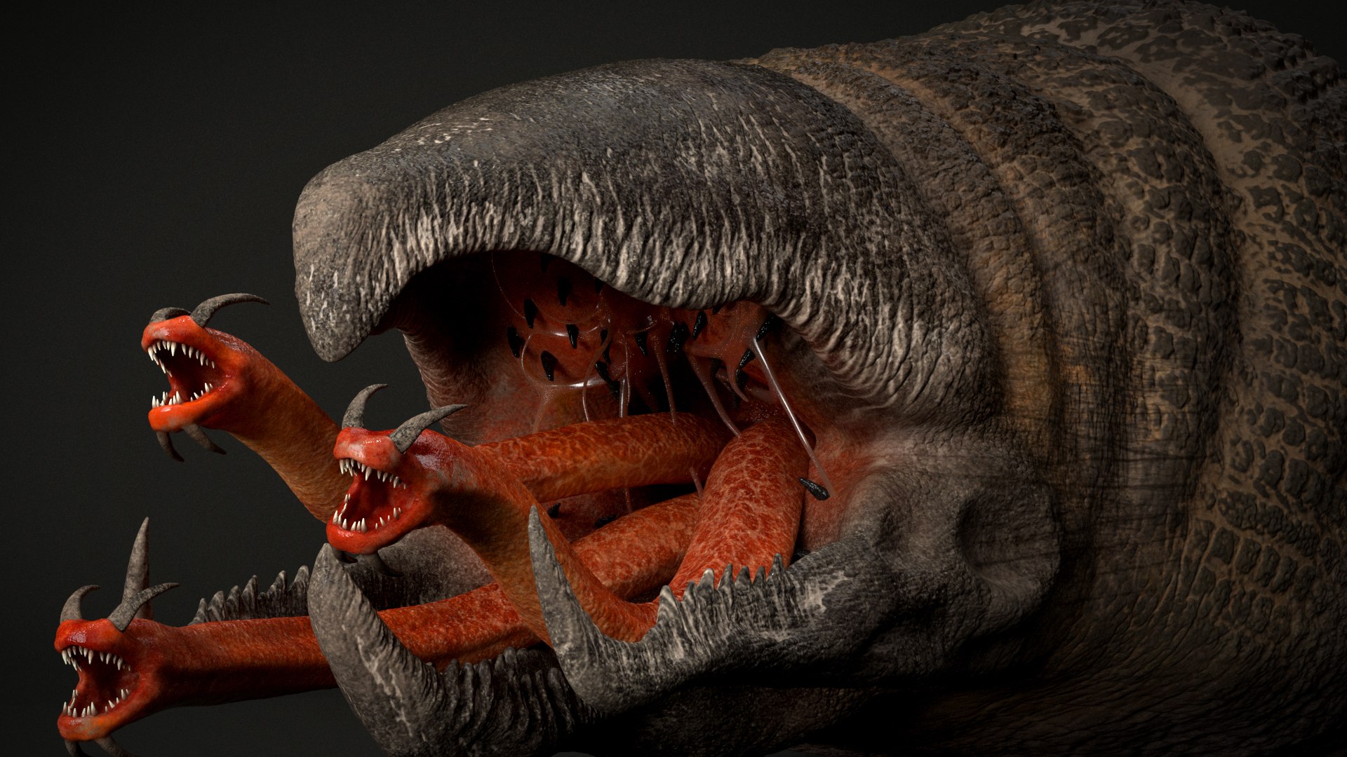 Tremors Graboid Worm Monster 3D Model - TurboSquid 2288029