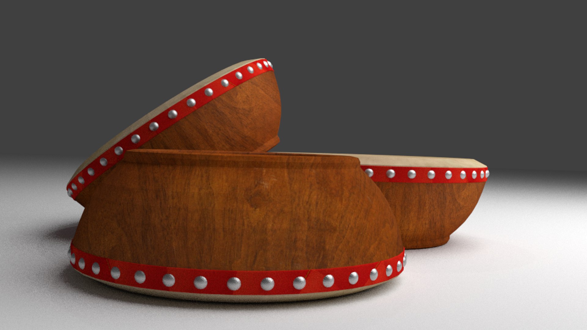 Kompang Musical Instrument 3d Model