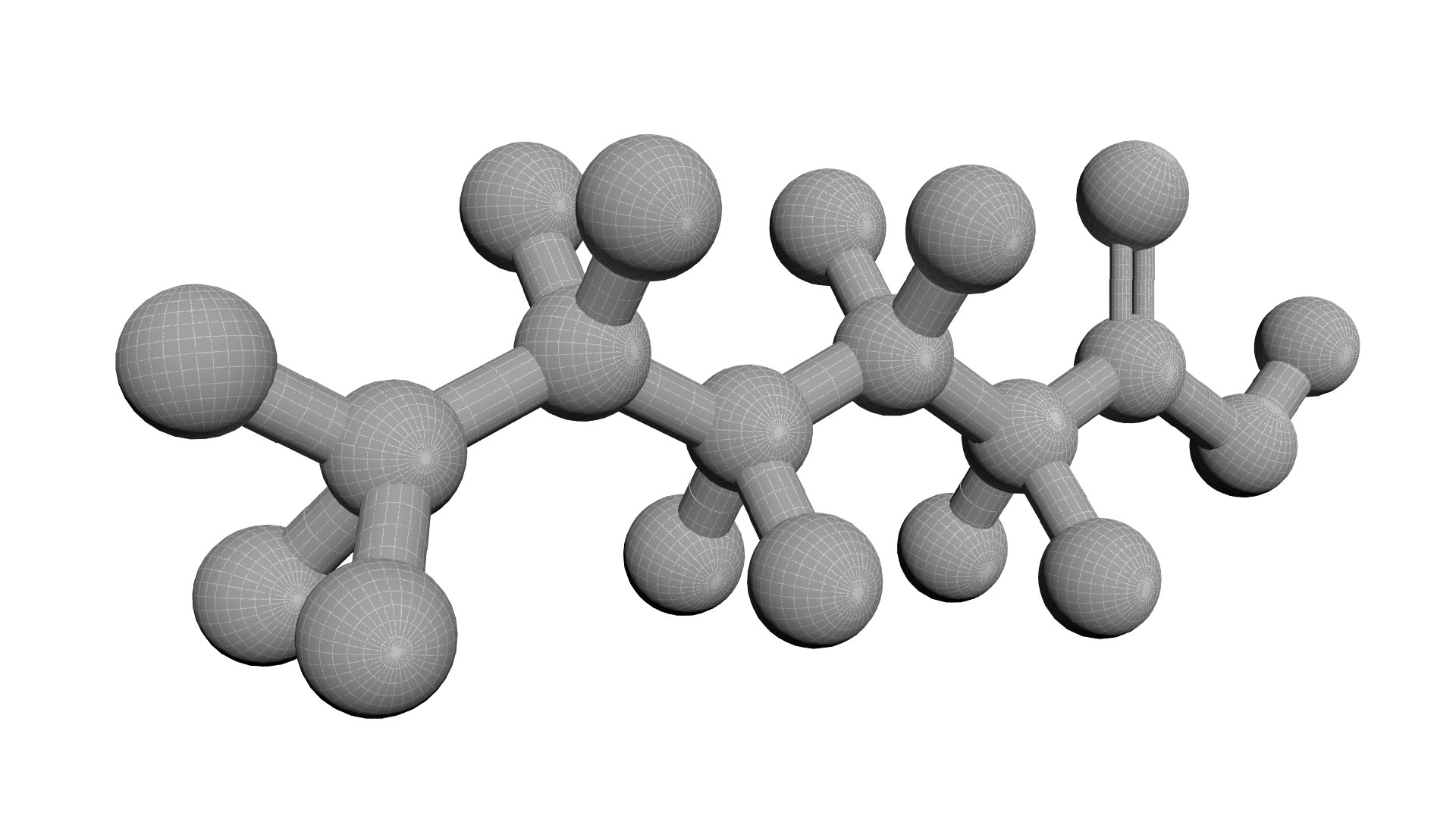 3D C6h12o2 Caproic Acid Model - TurboSquid 1423490