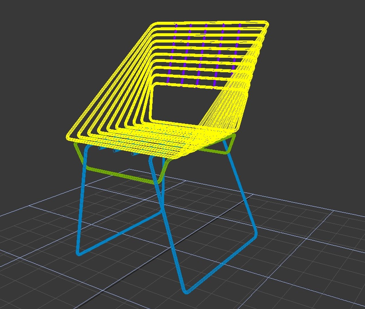 Metal Chair Model - TurboSquid 1332032