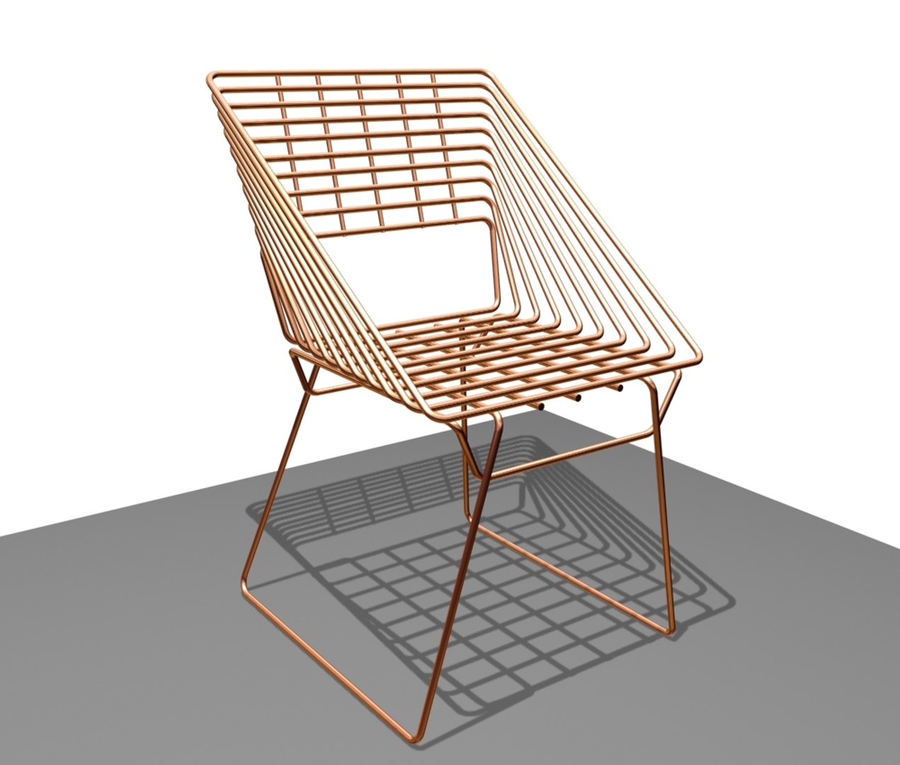 Metal Chair Model - TurboSquid 1332032
