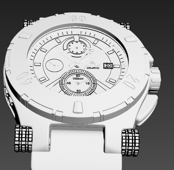3d emboss watch
