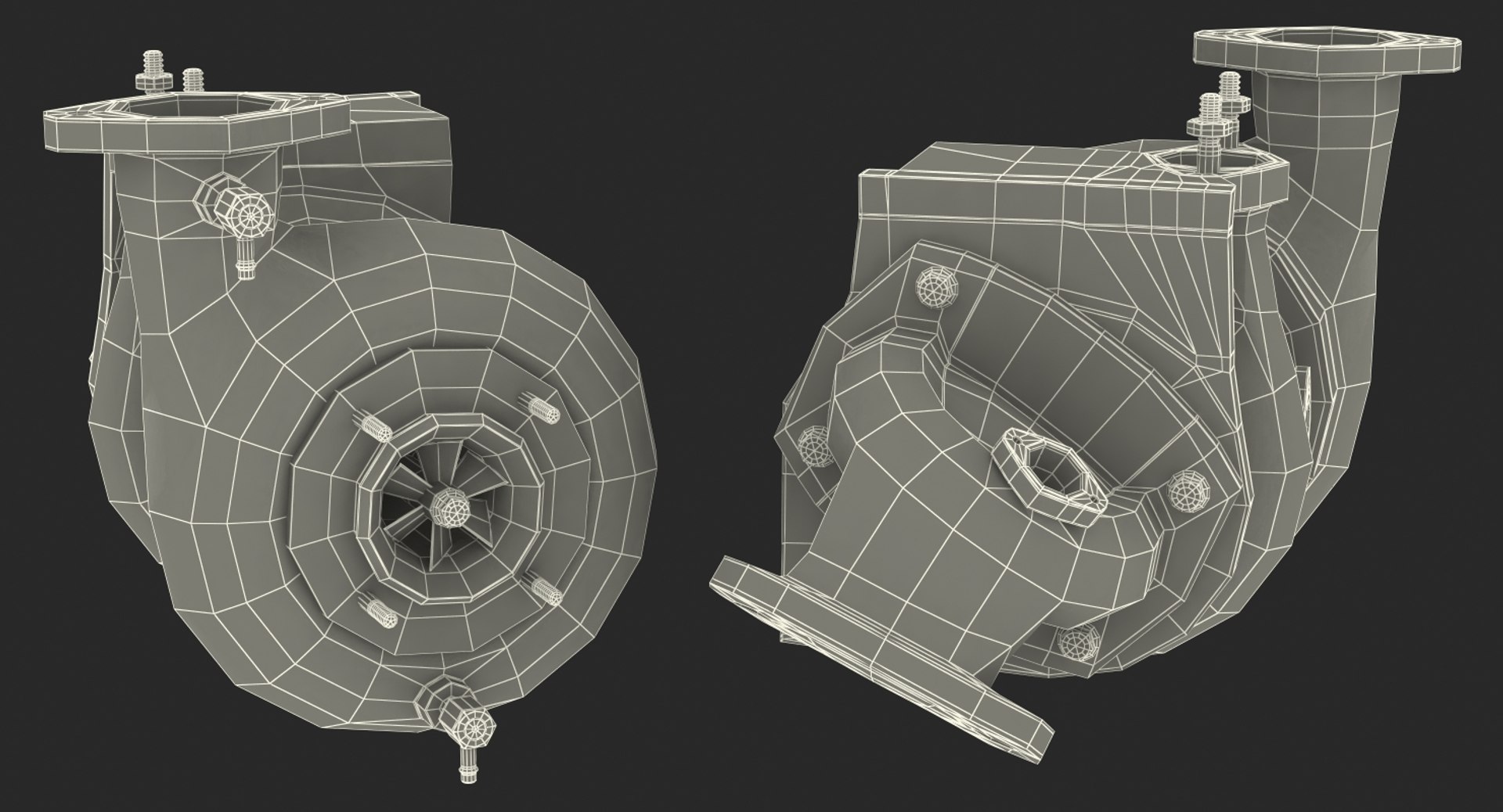 3D Car Turbo Turbine Turbocharger - TurboSquid 1269461