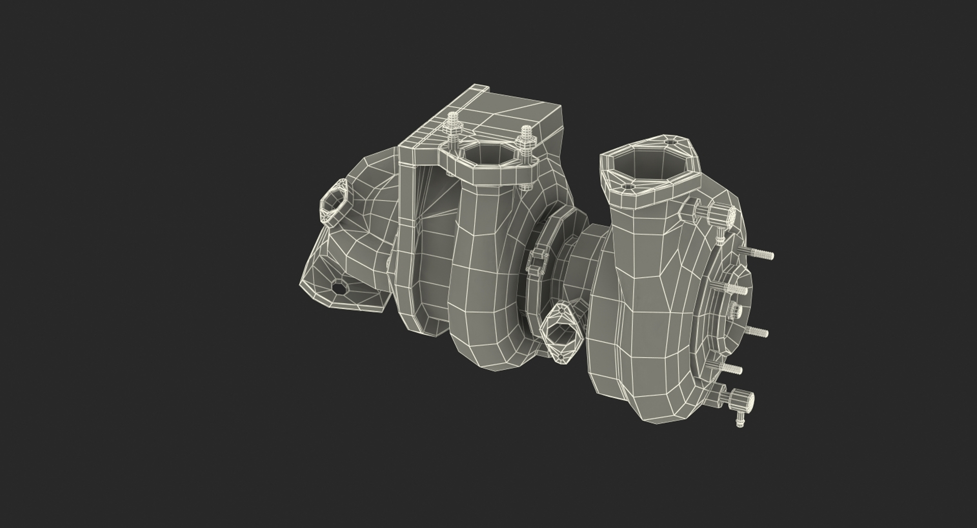3D Car Turbo Turbine Turbocharger - TurboSquid 1269461