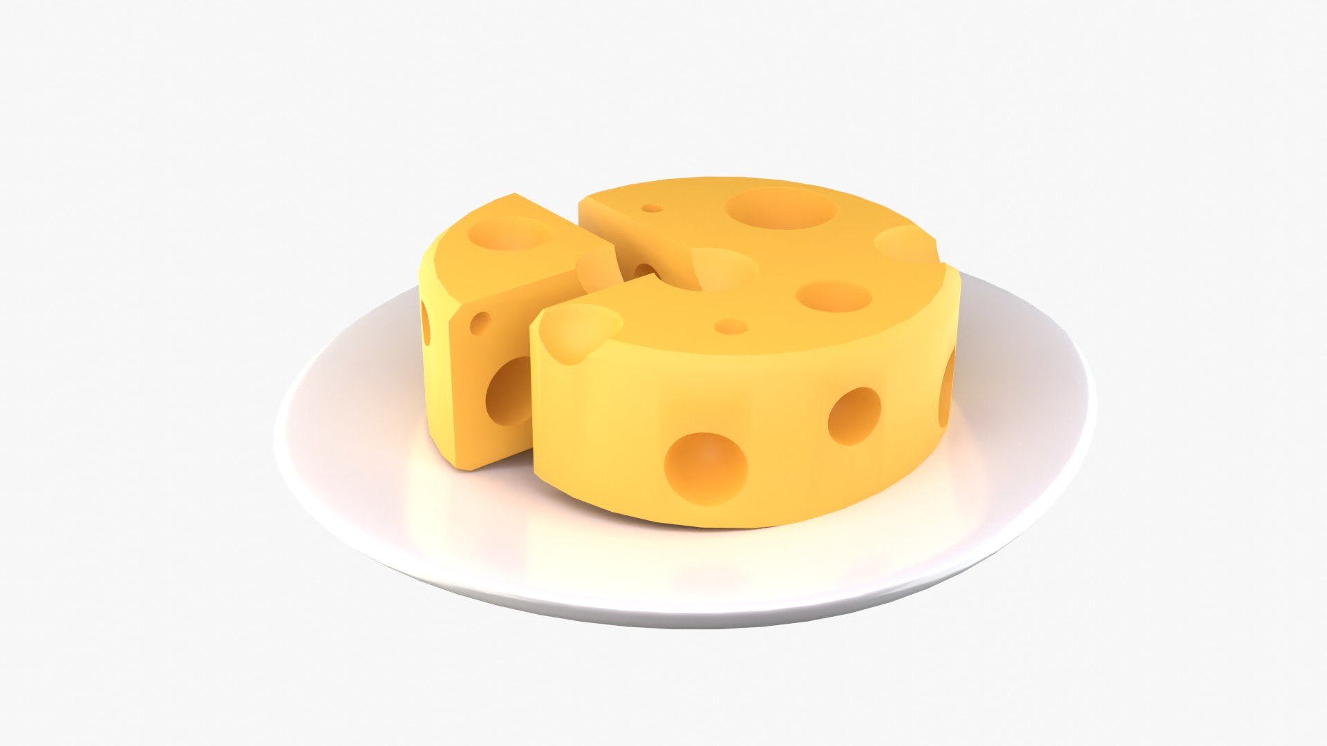 3D Cheese Model - TurboSquid 2252059