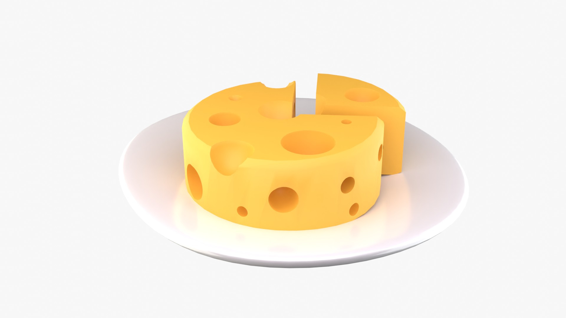 3D Cheese Model - TurboSquid 2252059