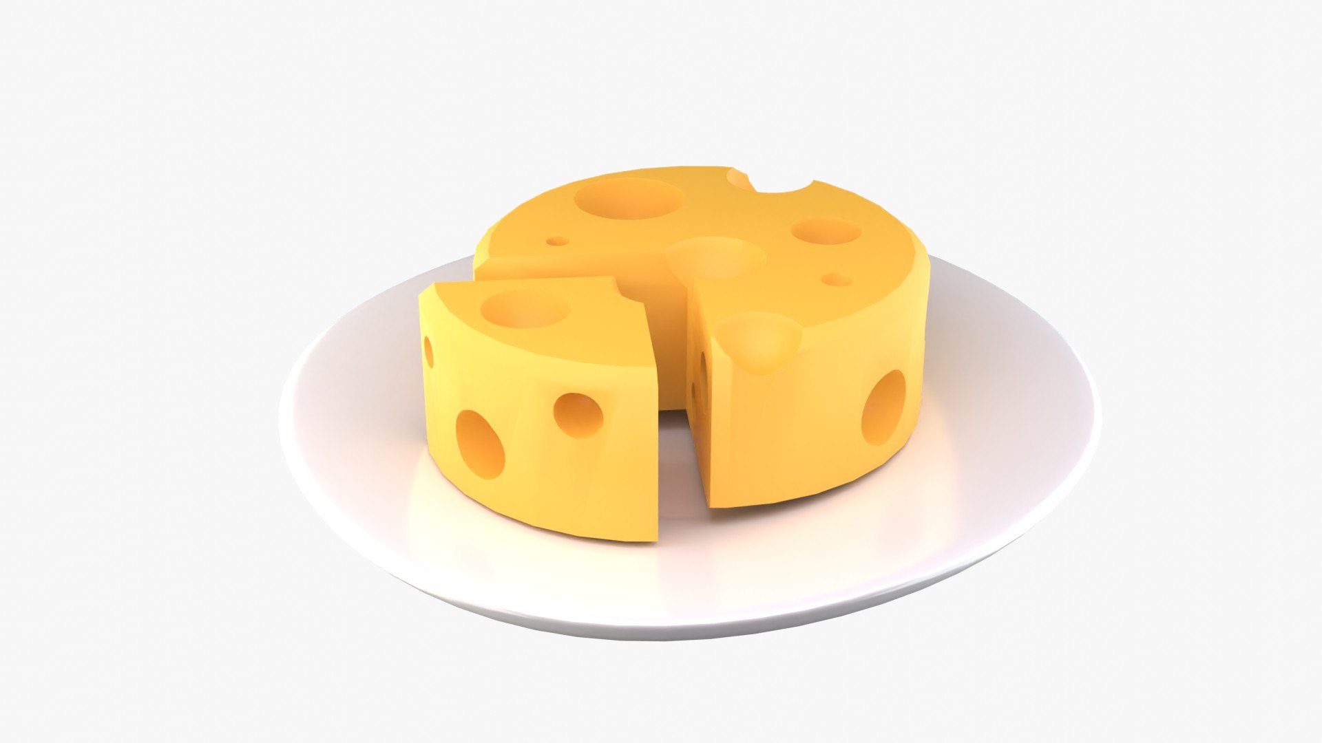3D Cheese Model - TurboSquid 2252059