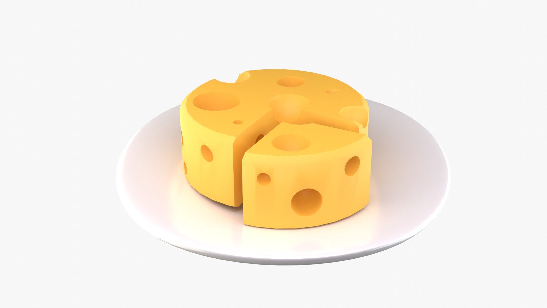 3D Cheese Model - TurboSquid 2252059