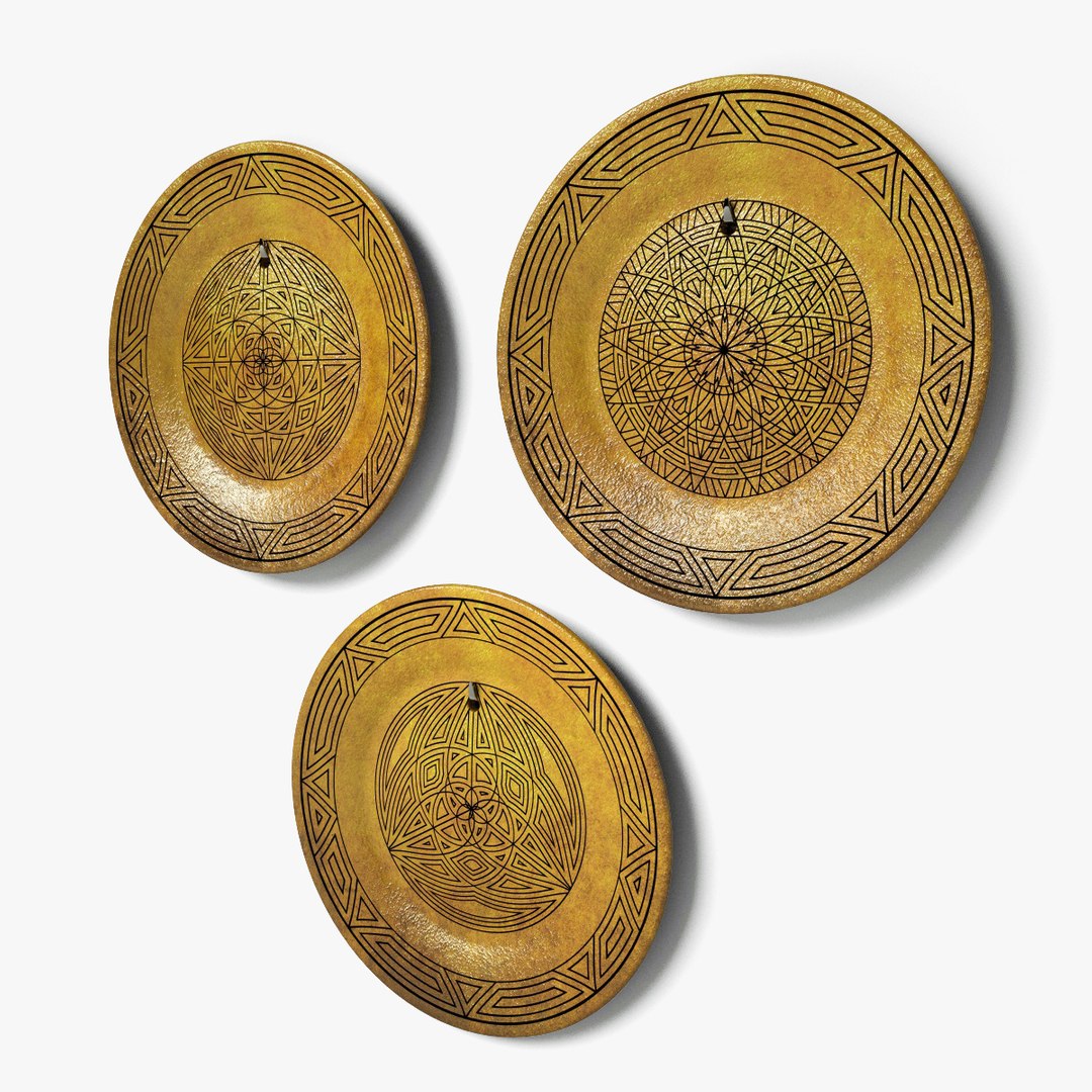 3d Model Geometric Design Dishes