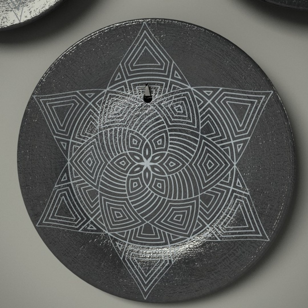 3d Model Geometric Design Dishes