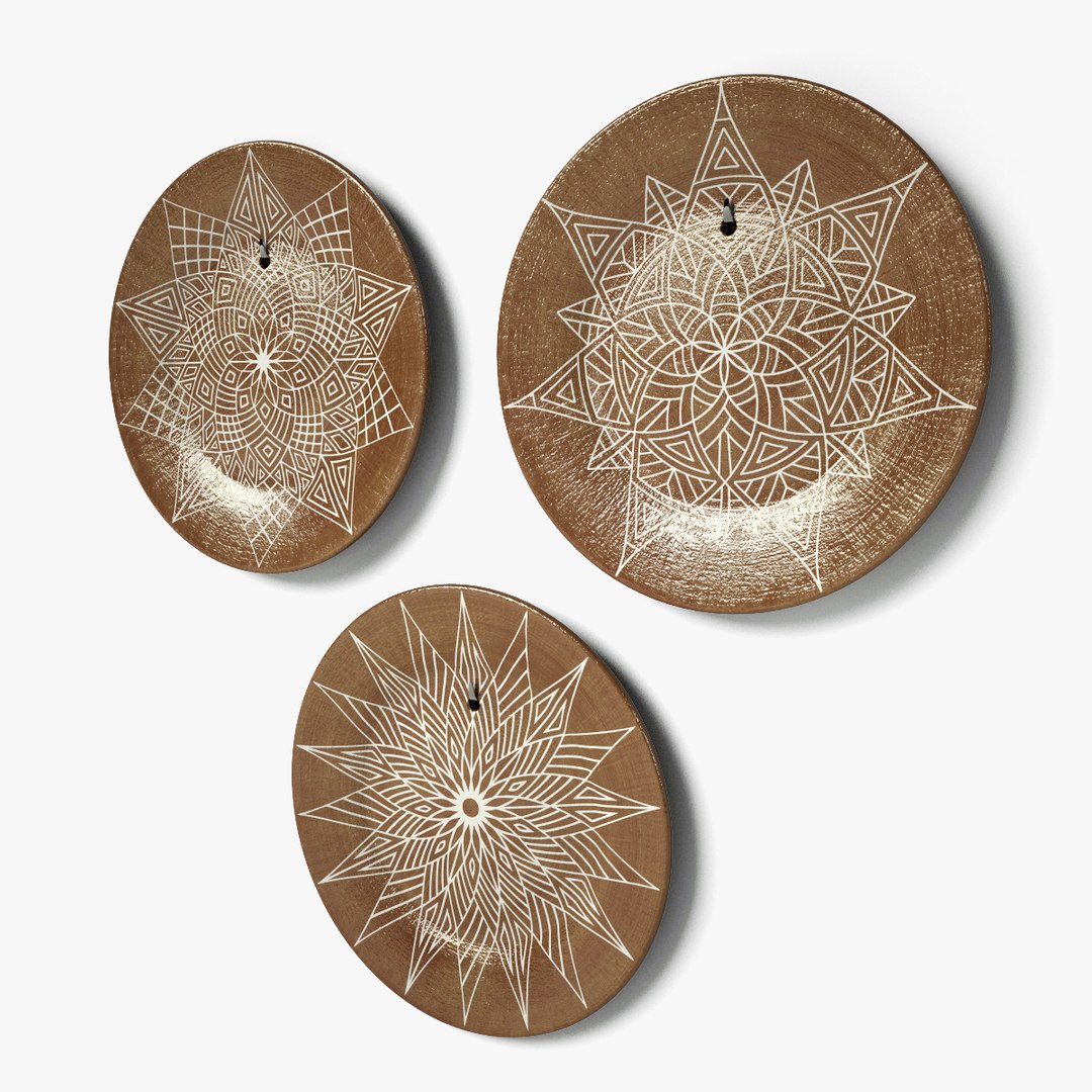 3d Model Geometric Design Dishes