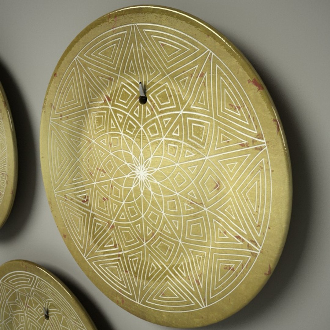 3d Model Geometric Design Dishes