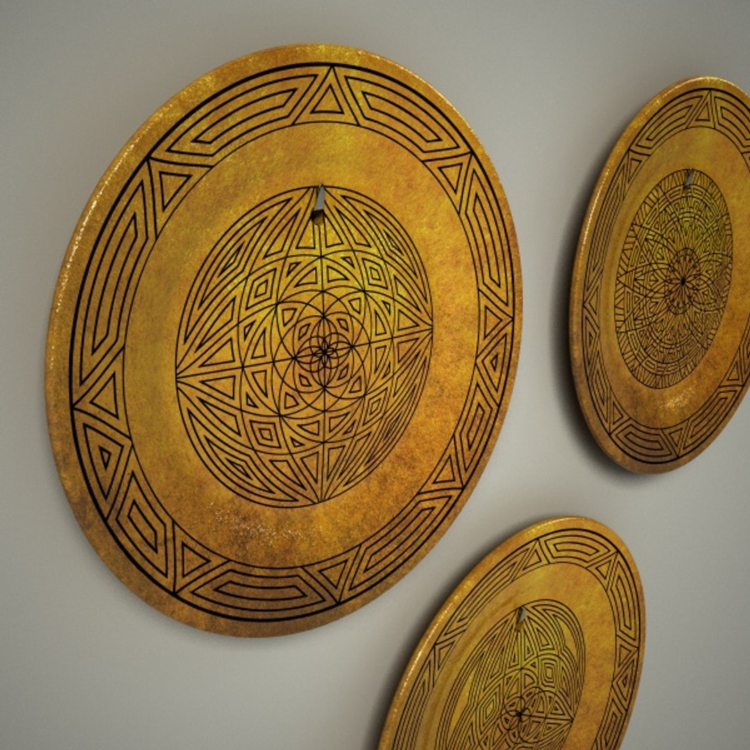 3d Model Geometric Design Dishes