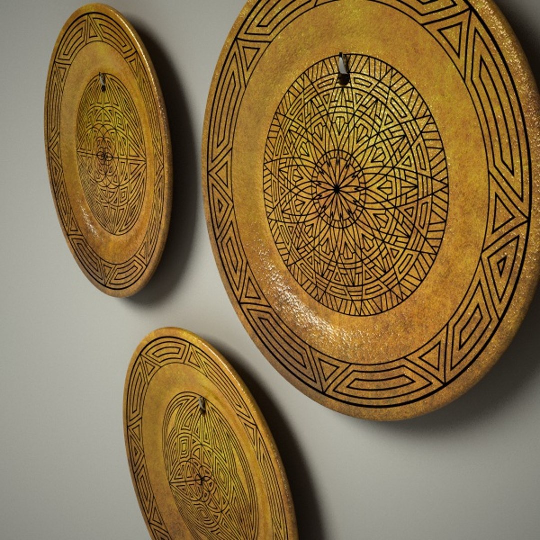 3d Model Geometric Design Dishes
