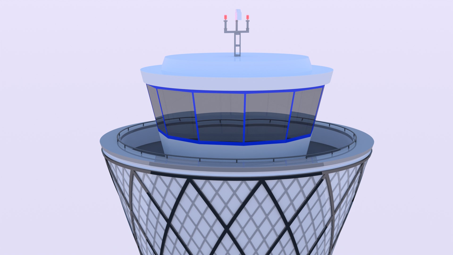 Hangar and control tower 3D model - TurboSquid 2164425