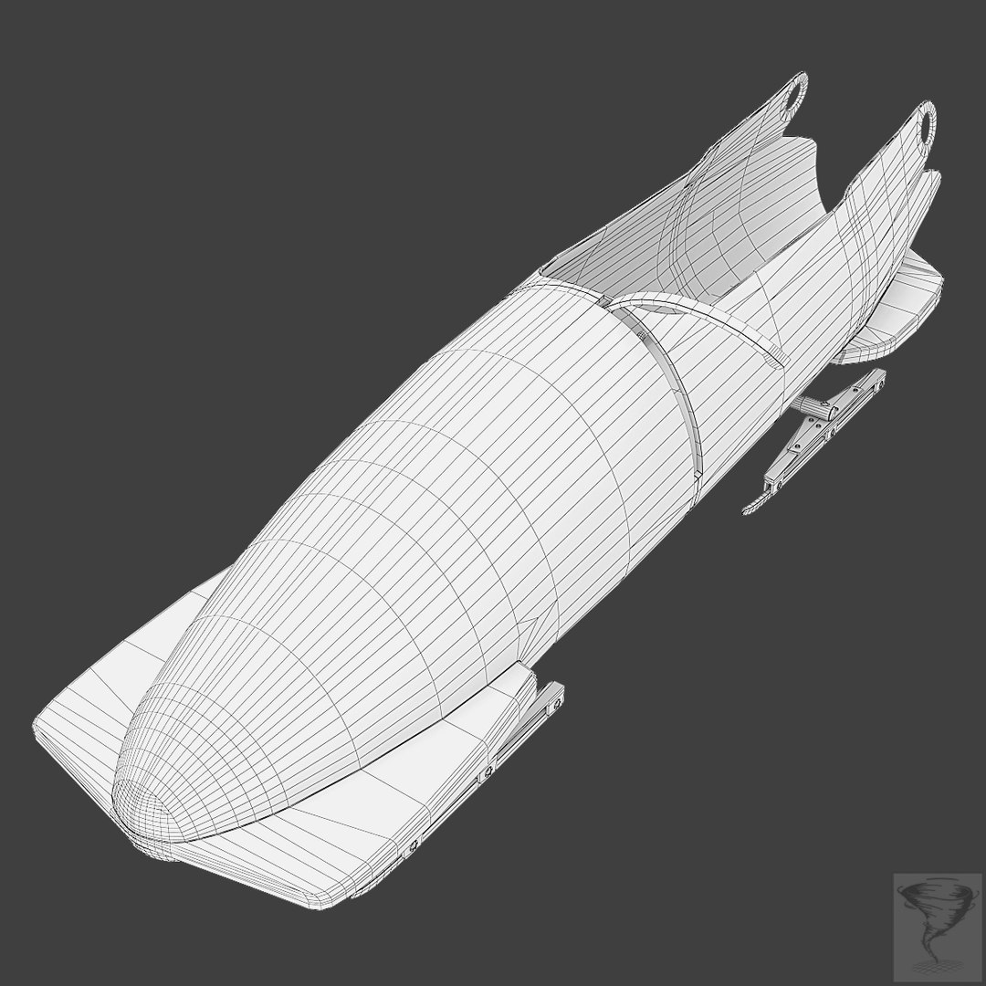 bobsleigh sled 3d model
