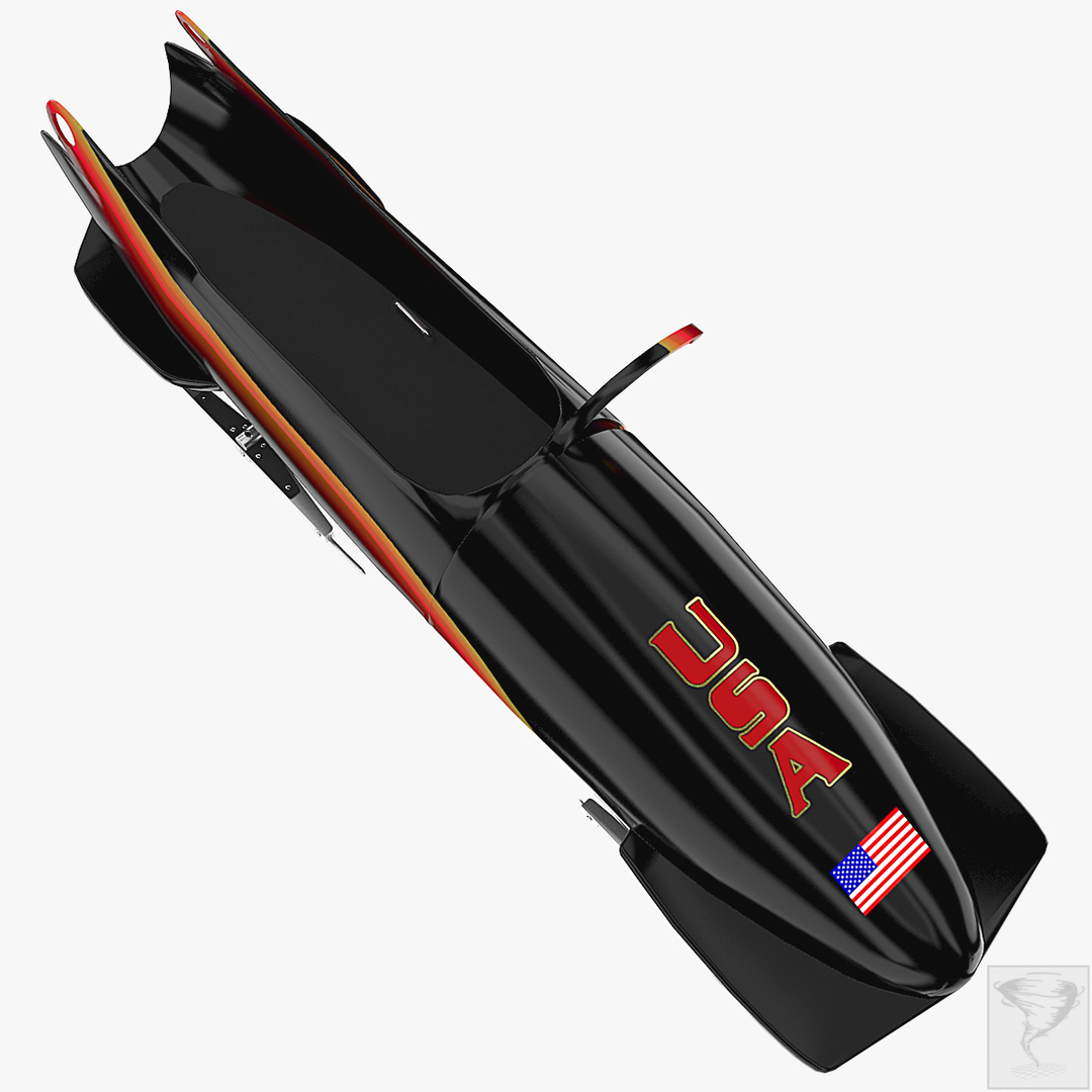 bobsleigh sled 3d model