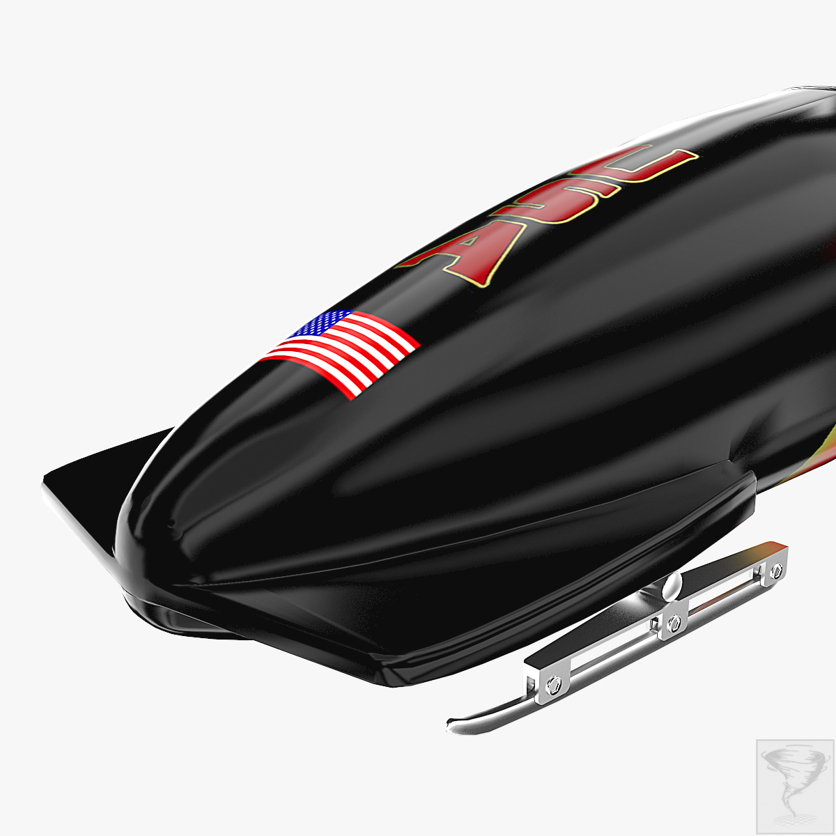 bobsleigh sled 3d model