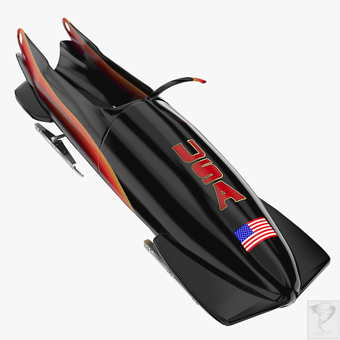 bobsleigh sled 3d model