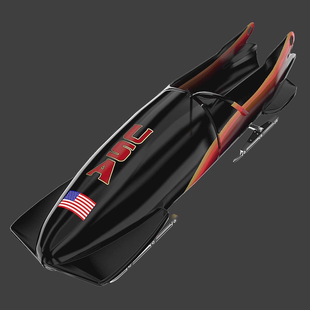 bobsleigh sled 3d model