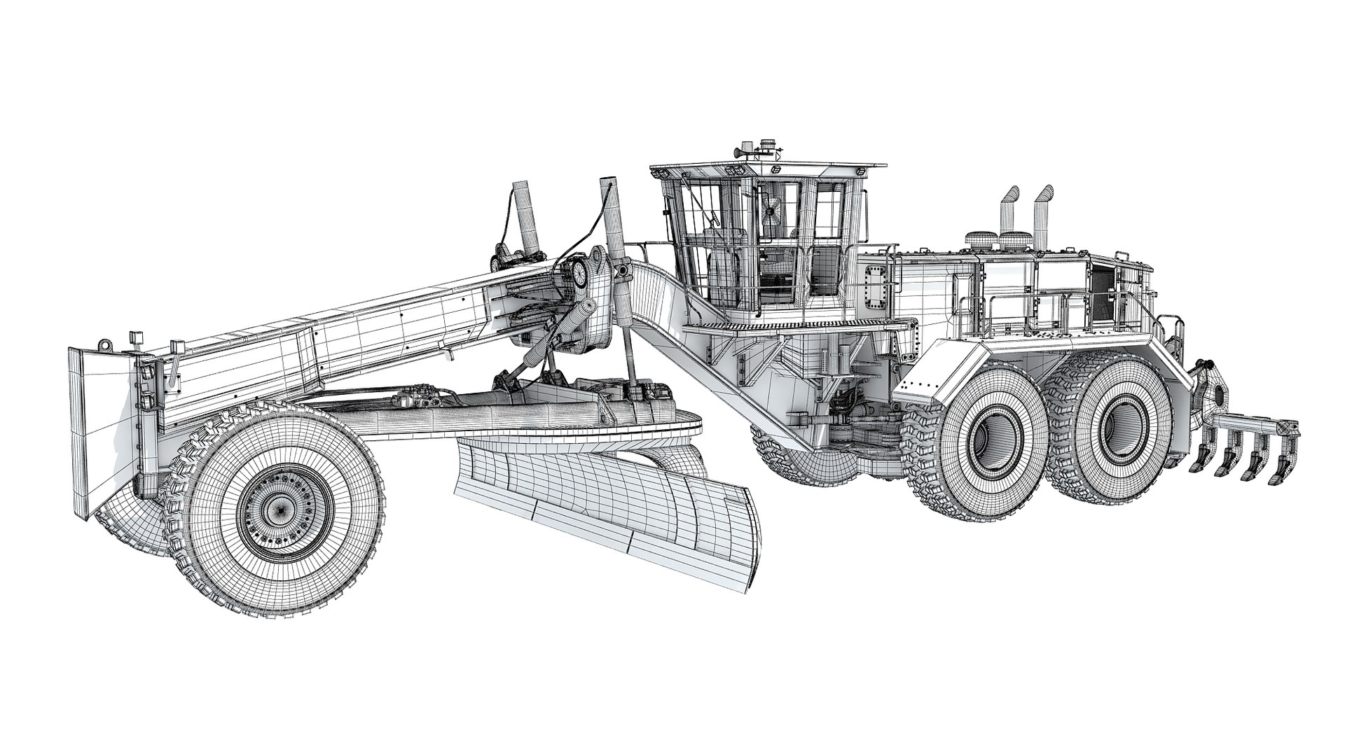 Motor Grader 3D - TurboSquid 1861211