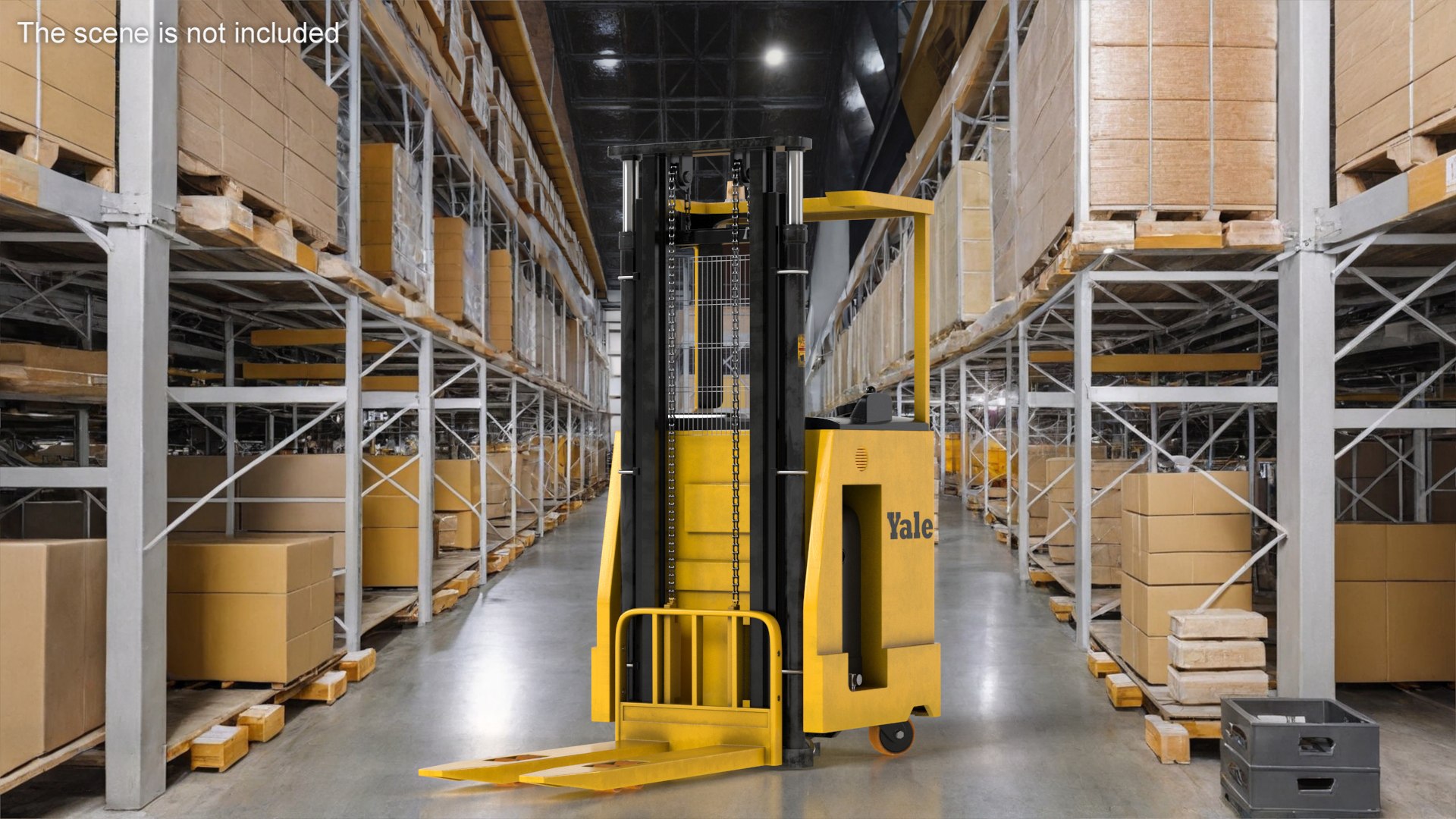 3D Model Industrial Forklift Truck Rigged - TurboSquid 2325609